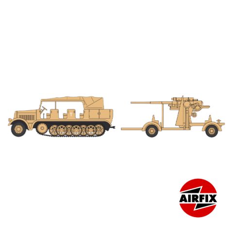 88mm Gun & Tractor - Vive Modelismo